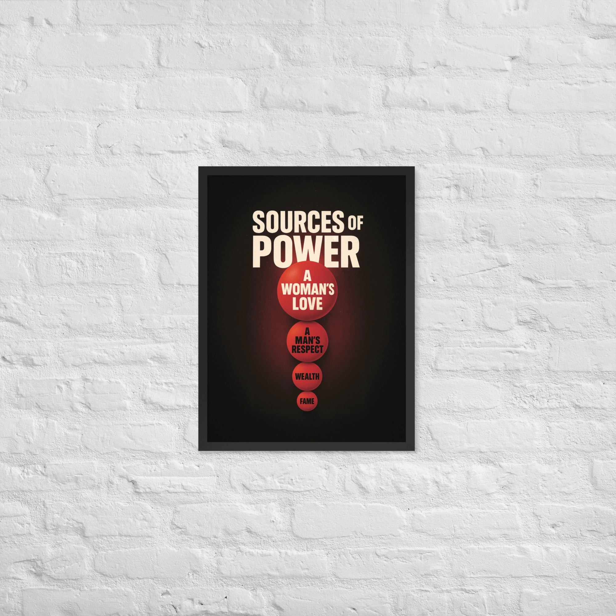 Framed poster – SASN Brand